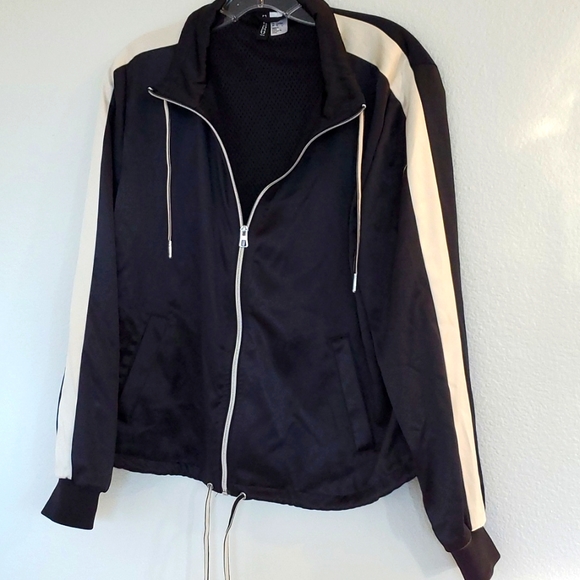 Divided | Jackets & Coats | Divided By Hm Satin Bomber Jacket Blk And ...